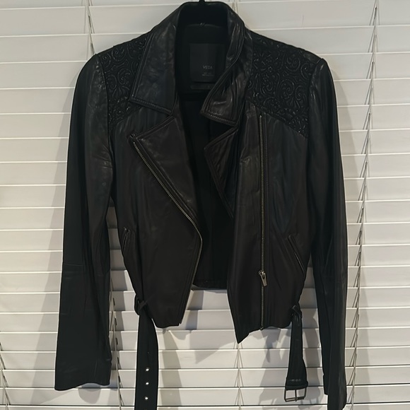 Veda | Jackets & Coats | Veda Black Leather Jacket | Poshmark